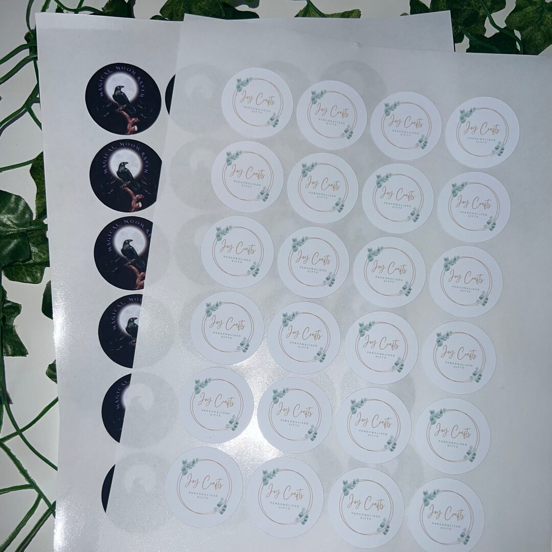 Circular 37mm Stickers A4 Sheets Matte/glossy Finish Logo - Etsy