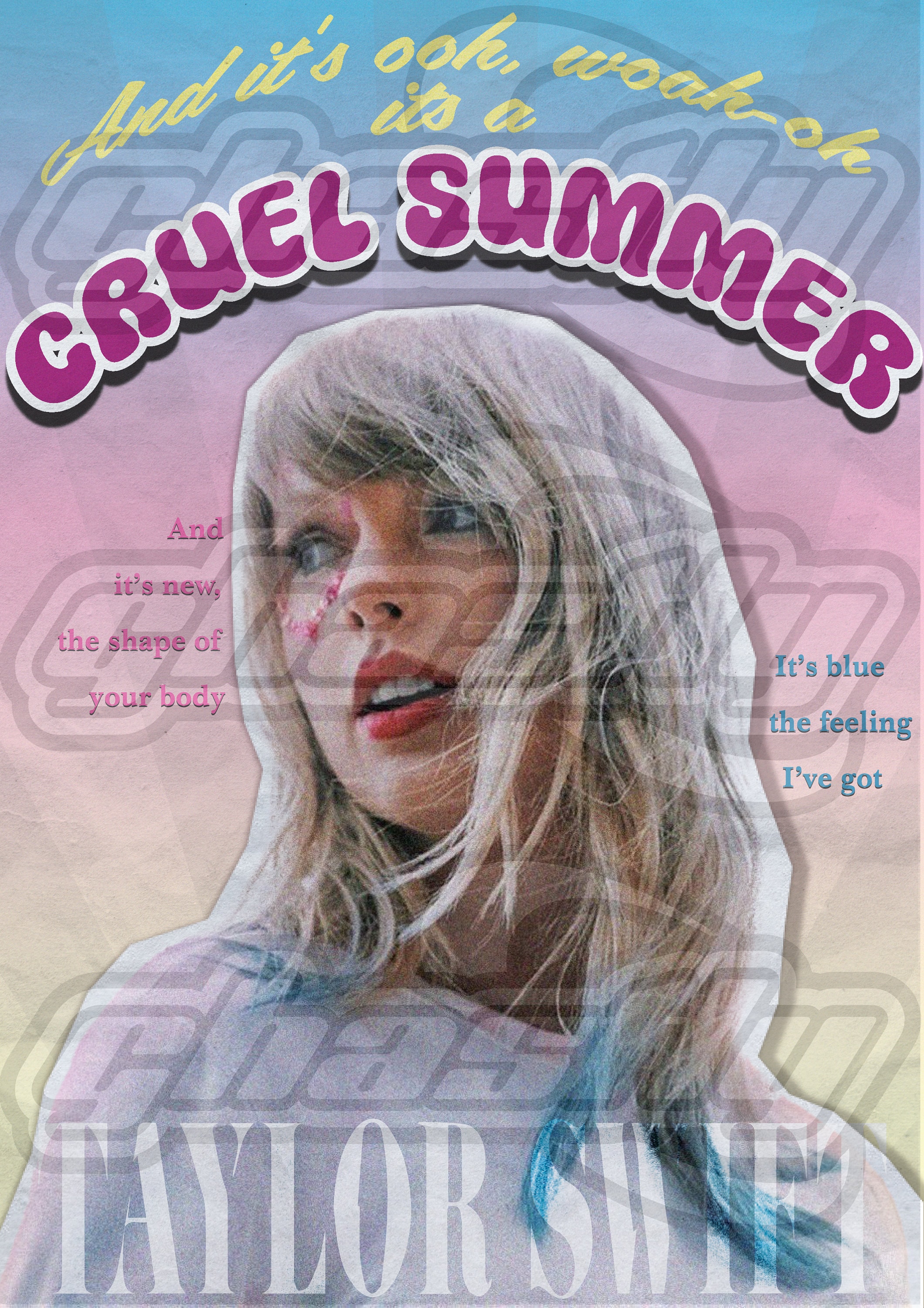 Taylor Swift Cruel Summer Poster - Etsy