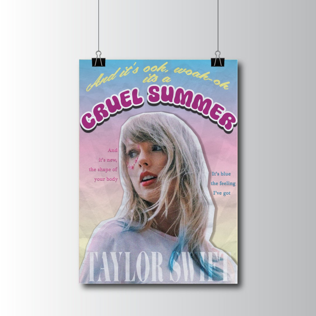 Taylor Swift Cruel Summer Poster - Etsy