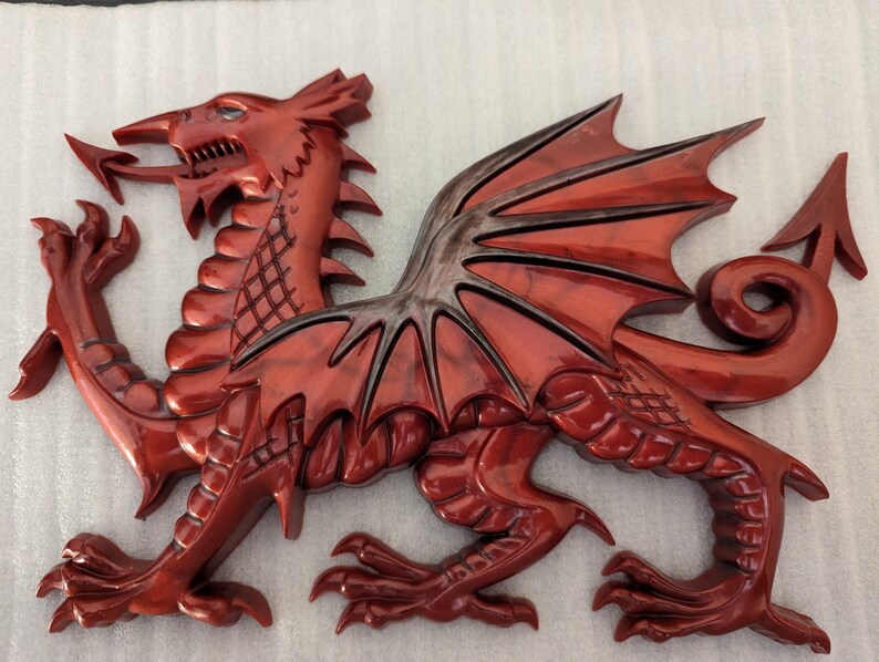 Welsh Epoxy Resin Dragon - Etsy