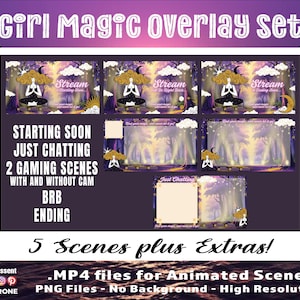 Twitch Overlays - Girl Magic Overlay Set (digital Download) - Etsy