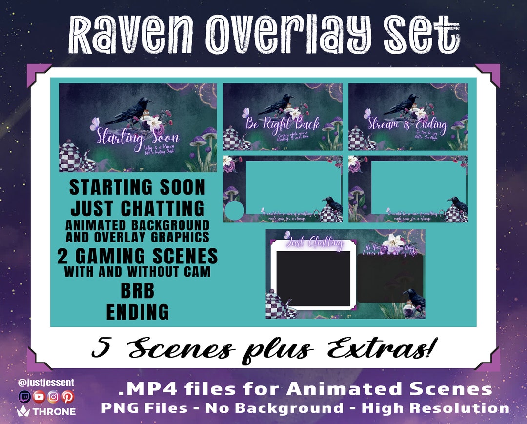 Raven Overlay Set - Etsy