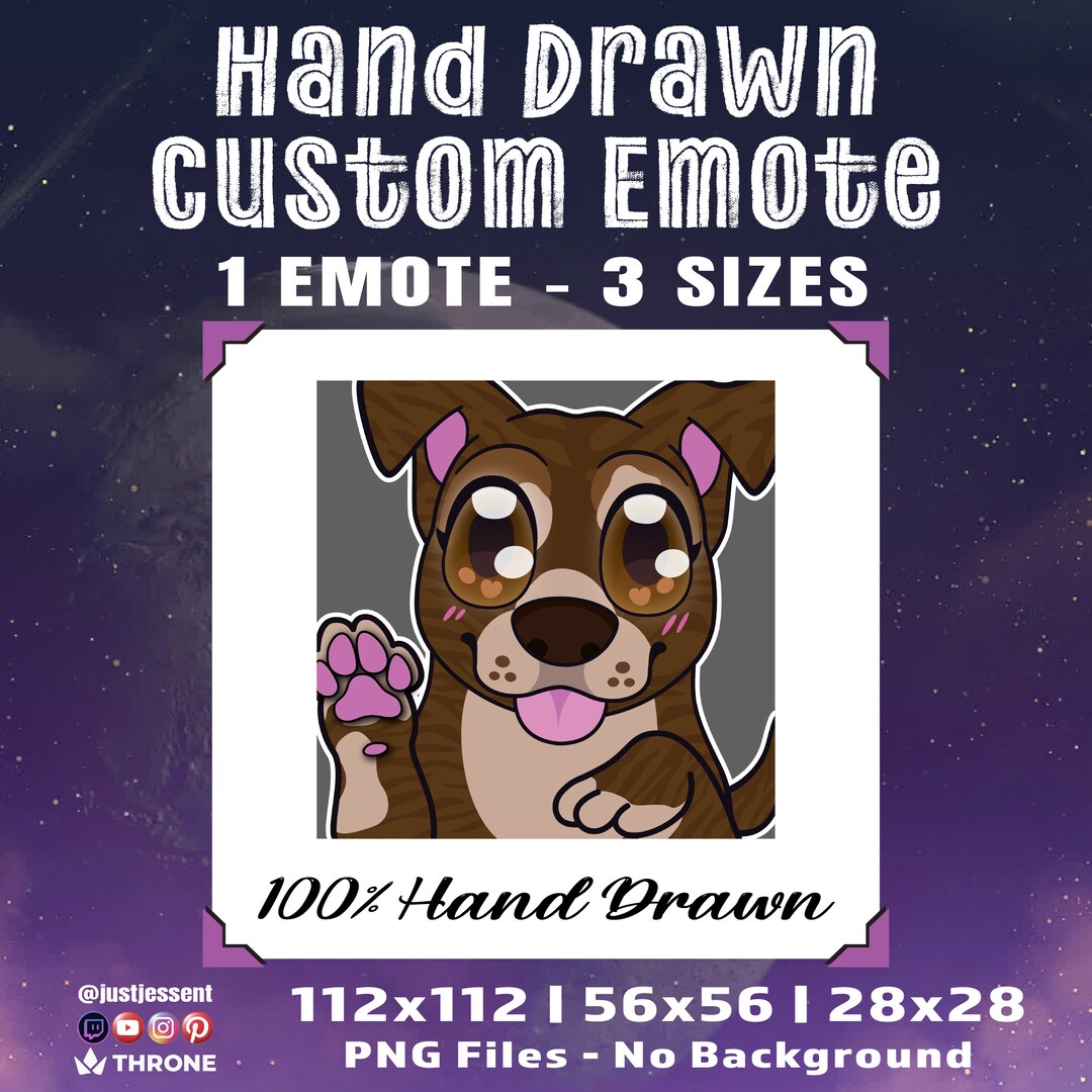Hand-drawn Custom Emote - Etsy