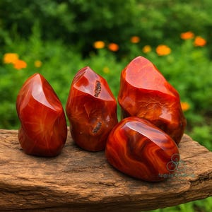 Natural Carnelian Stone Flame Carving, Mineral Specimens Crystal Flame ...