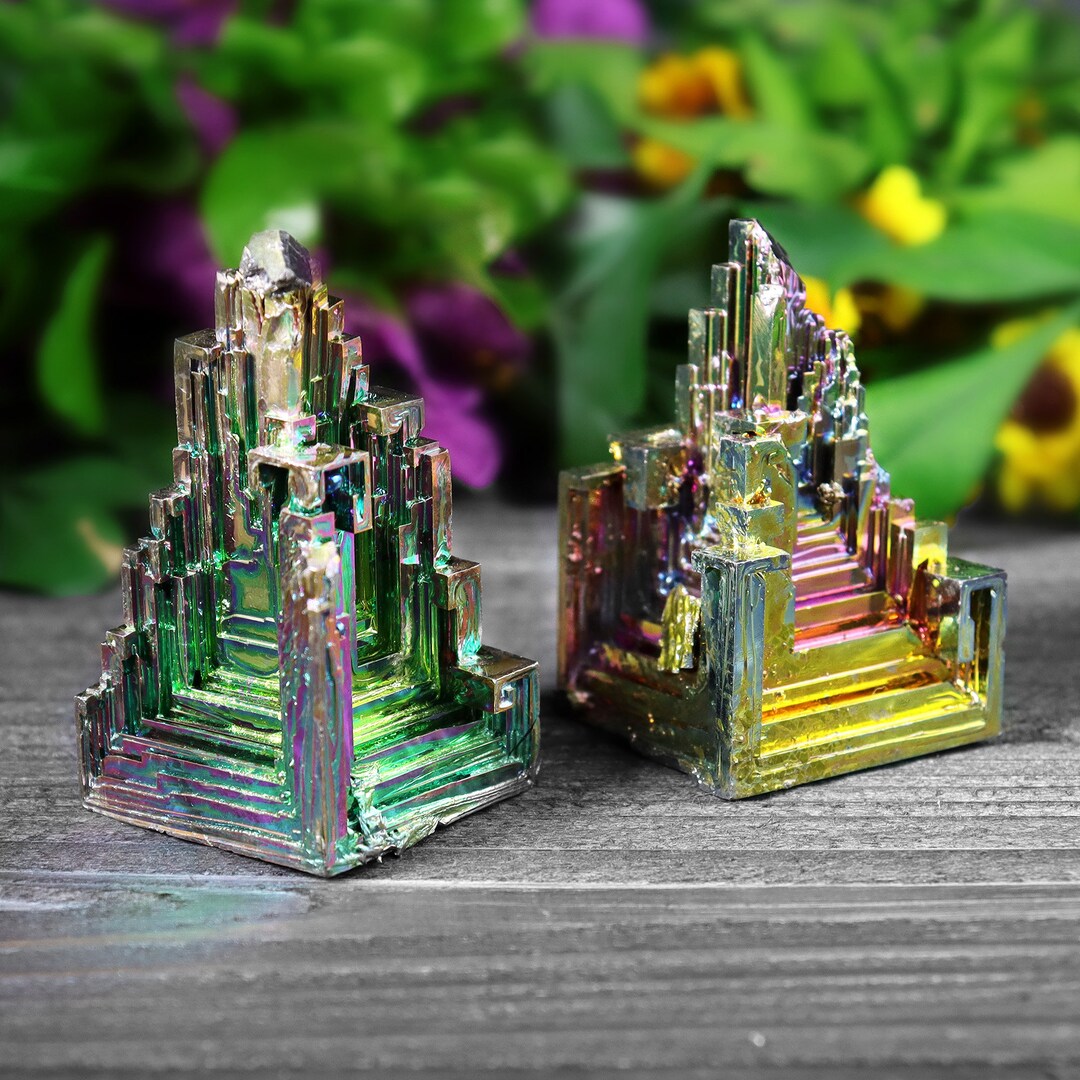 Rainbow Bismuth Cluster, Bismuth Crystal, Lab Grown Stone, Bismuth ...
