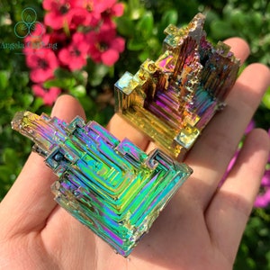 Rainbow Crystal Bismuth Cluster, Bismuth Specimen, Home Office Decor ...