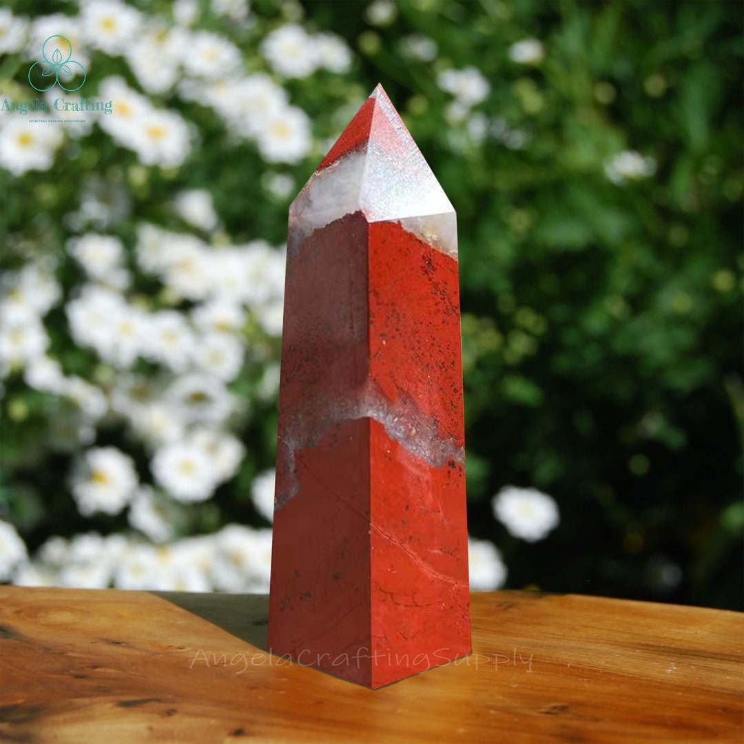 Red Jasper Points ,red Jasper Tower, Red Jasper Obelisk Wand, Natural ...