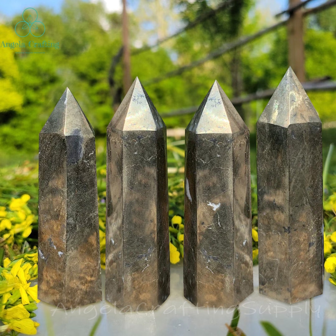 Pyrite Tower Points , Pyrite Obelisk Wand, Natural Stone Healing ...