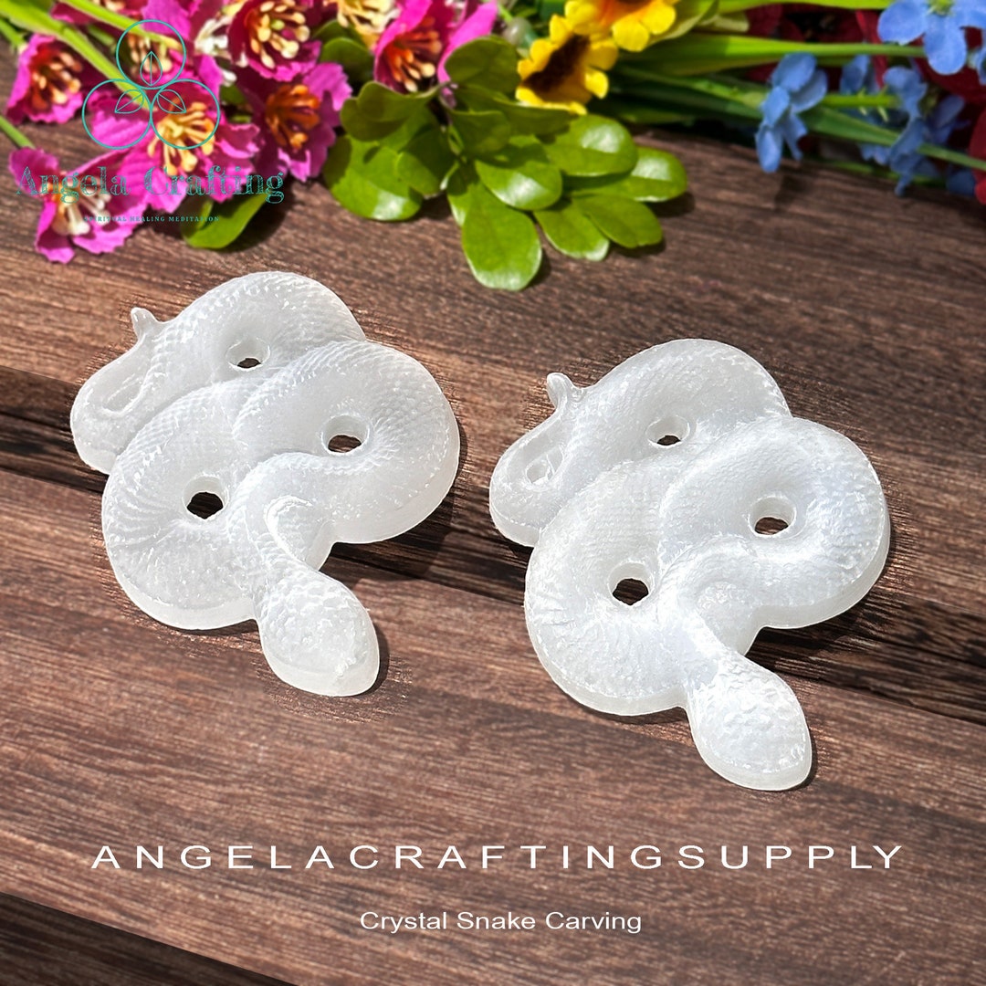 Natural Selenite Snake,quartz Crystal Snake,crystal Carving,mineral ...