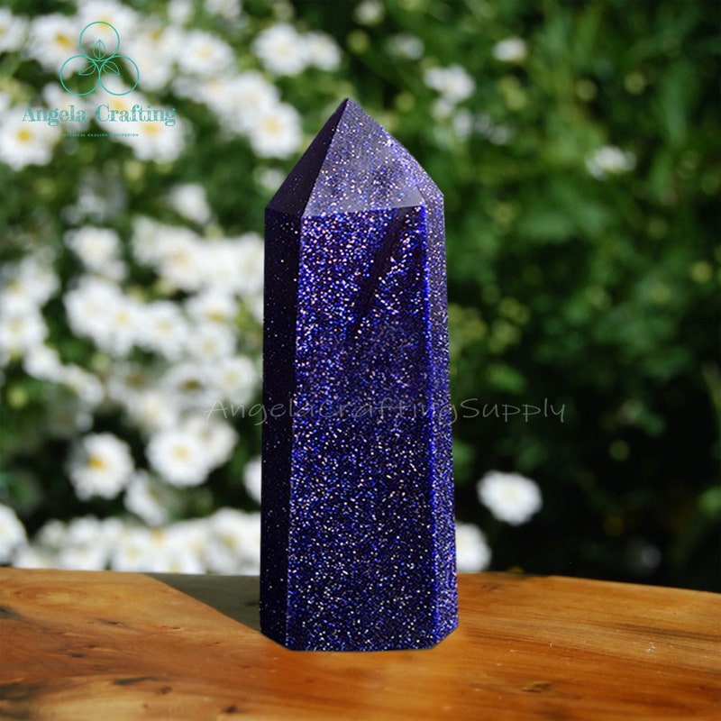 Blue Goldstone - Etsy