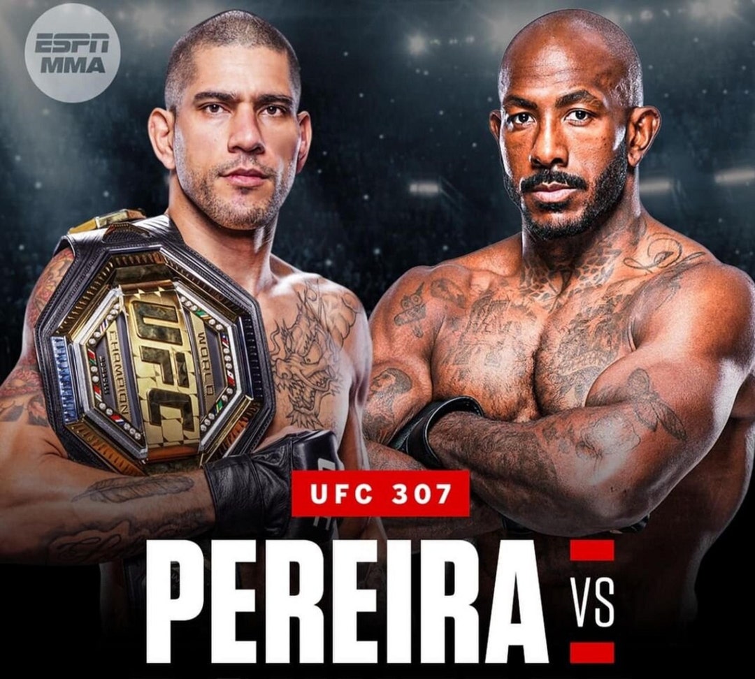 Alex Pereira Vs. Khalil Rountree Unframed Poster, UFC MMA Fights, Wall ...