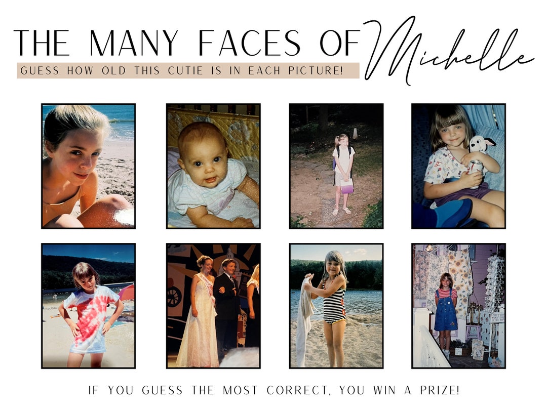 Age Guessing Game - Etsy