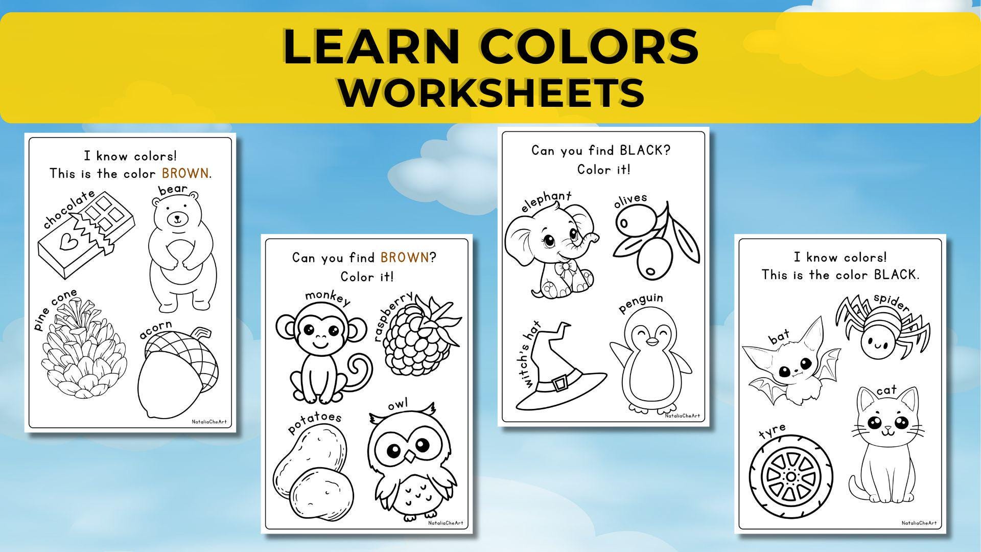 20 Preschool Color of the Week. Learn Colors. Kindergarten Worksheets ...