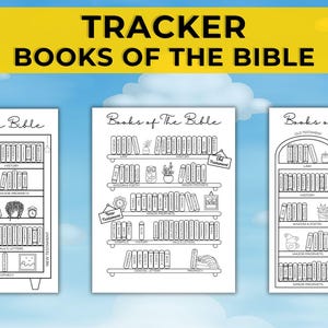 Books of the Bible Tracker Printable. Christian Reading Checklist ...