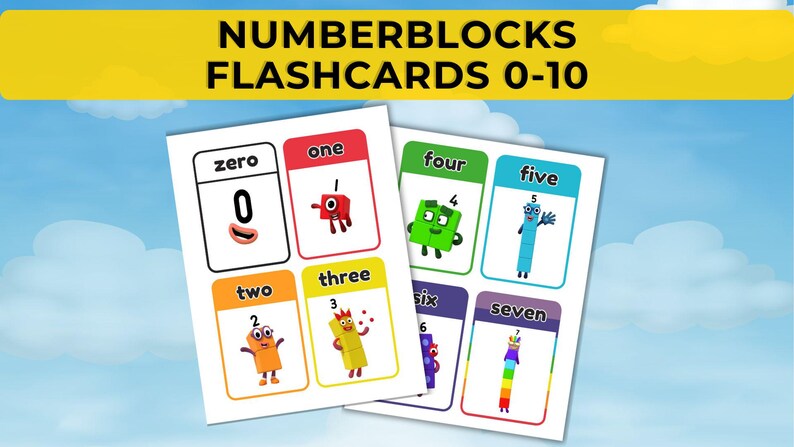 Numberblocks Flashcards 0–20. Printable Number Cards for Kids. Number ...