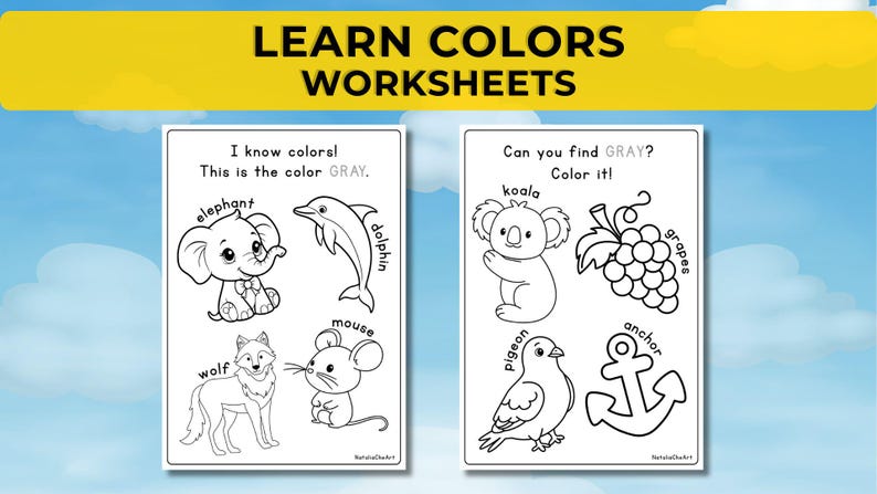 20 Preschool Color of the Week. Learn Colors. Kindergarten Worksheets ...