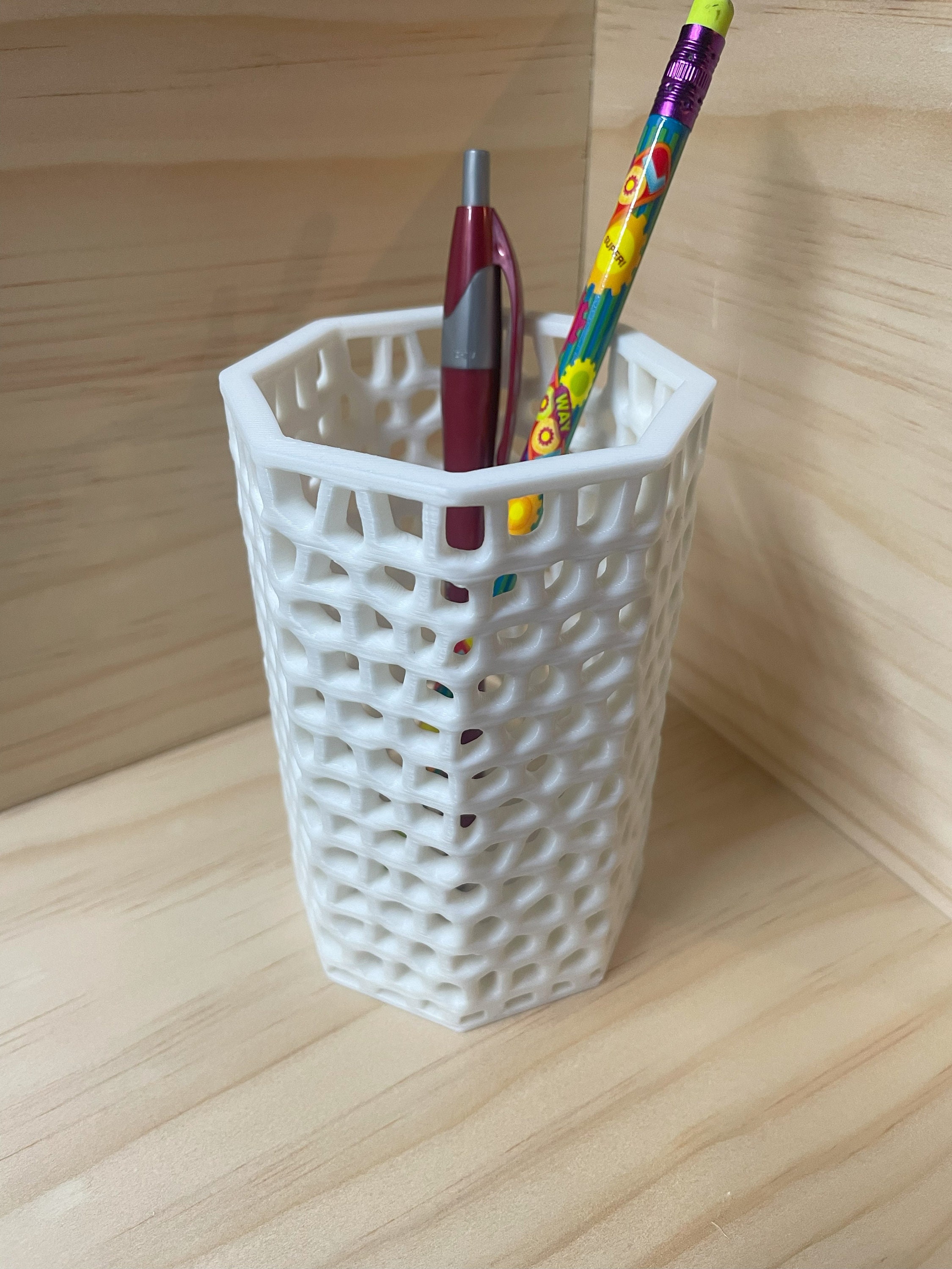 3D Printed Pencil Holder - Etsy