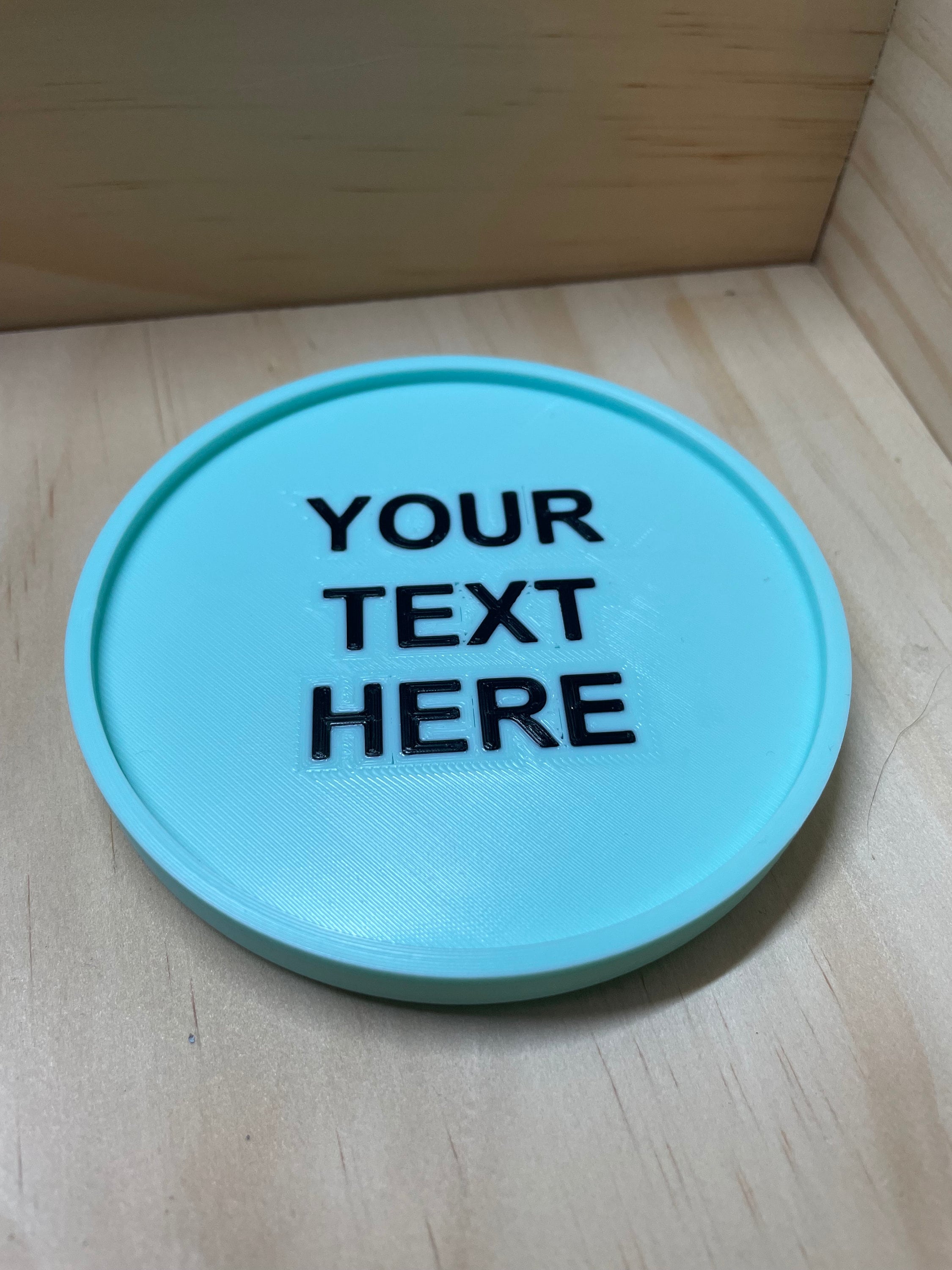 Personalized 3D Printed Coasters and Holder - Etsy
