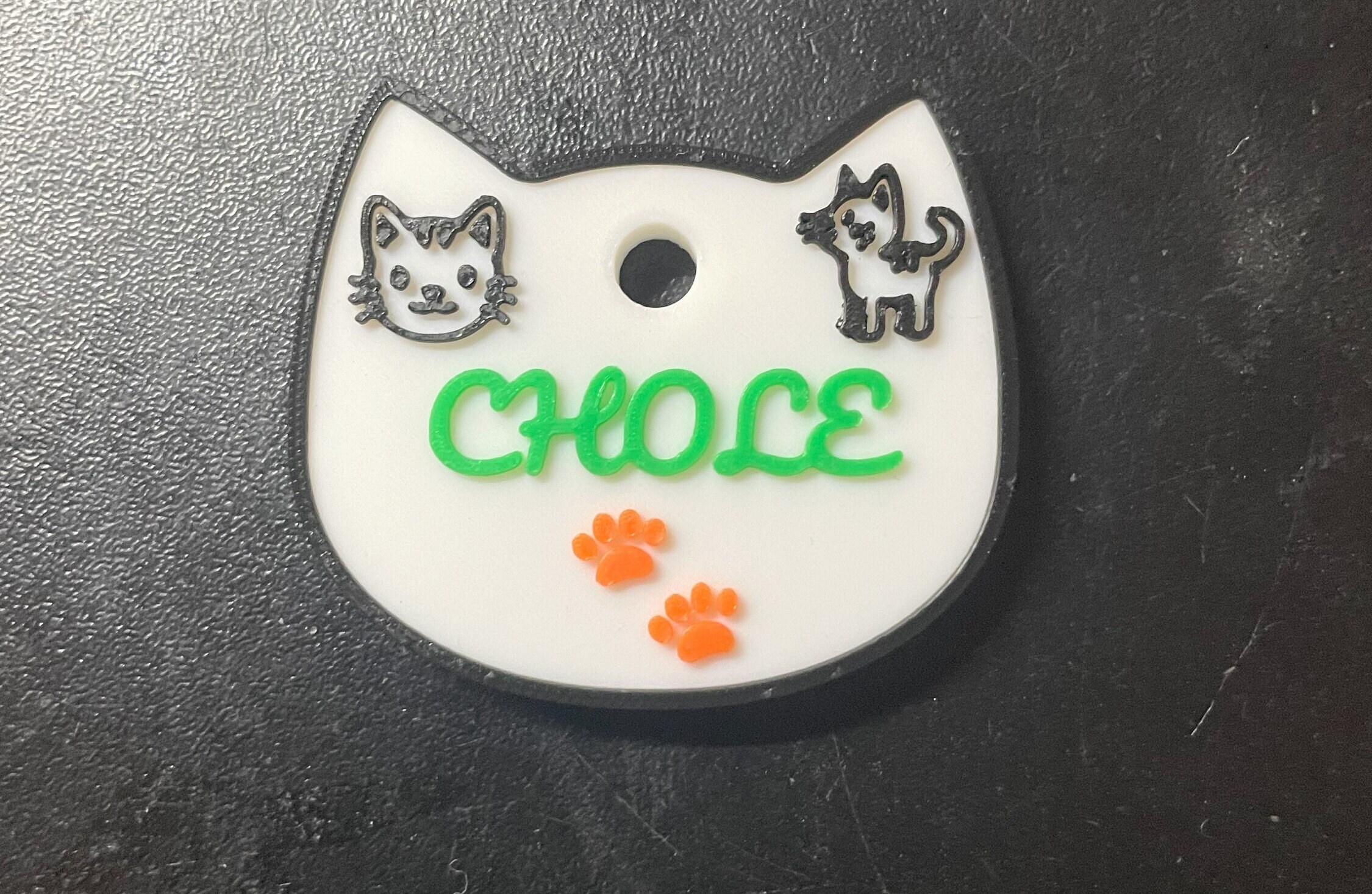 3D Printed Dog/cat Name Tag - Etsy