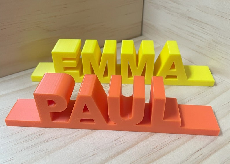 Personalized 3D Printed Name Plate - Etsy