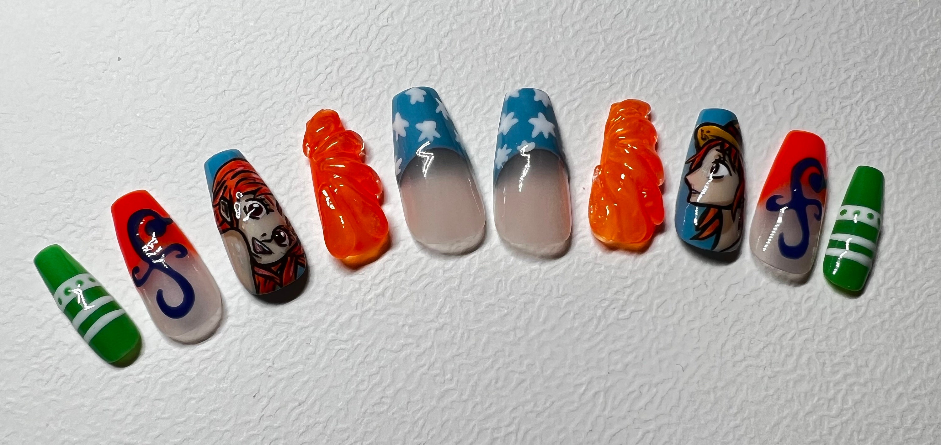 Press on Nails 3D Nami ONE PIECE - Etsy