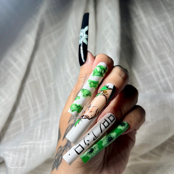 Anime Press on Nails - Etsy