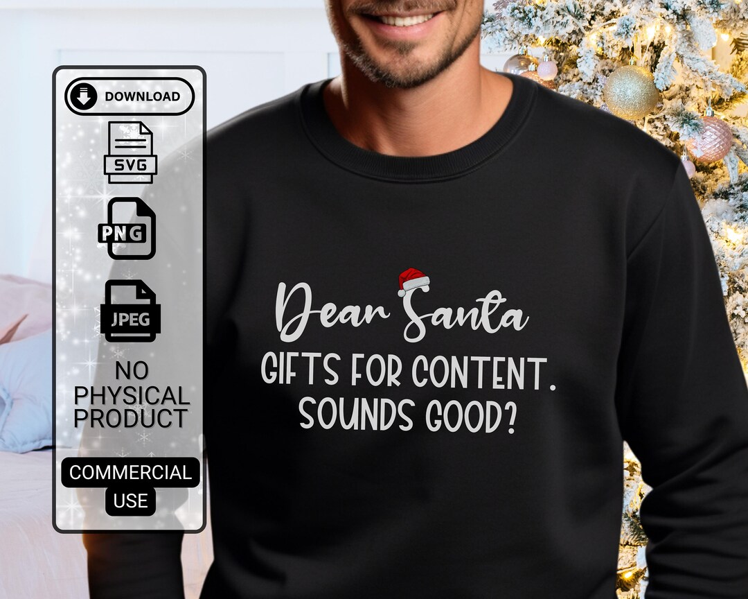 Gifts for Content Christmas SVG/PNG/JPG Negotiation With - Etsy