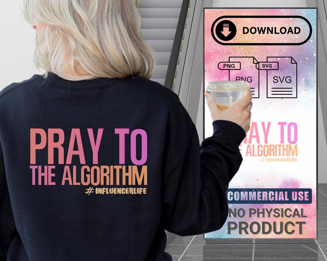 Digital Influencer Design pray to the Algorithm as - Etsy