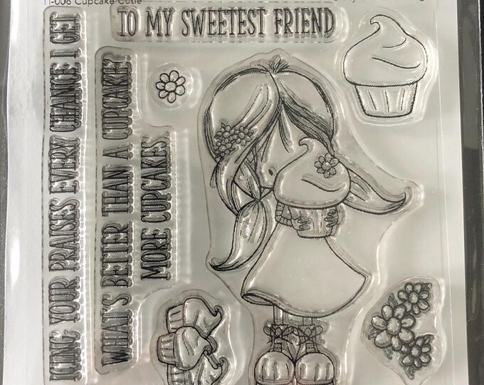 My Favorite Things Stamp Cupcake Cutie Stamp - Etsy