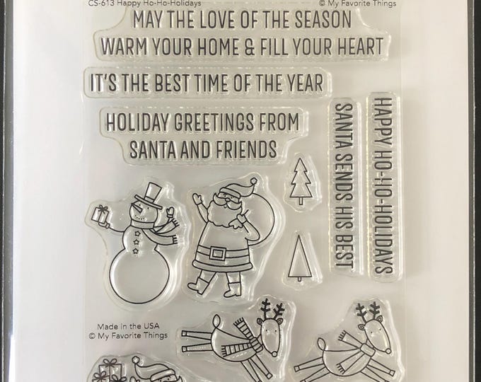 My Favorite Things Happy Ho Ho Holiday Stamp CS613 - Etsy