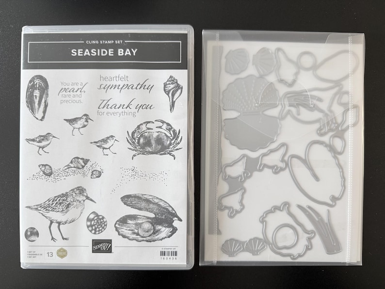 Stampin up Stamp and Die Set Seaside Bay 160436/160444 - Etsy