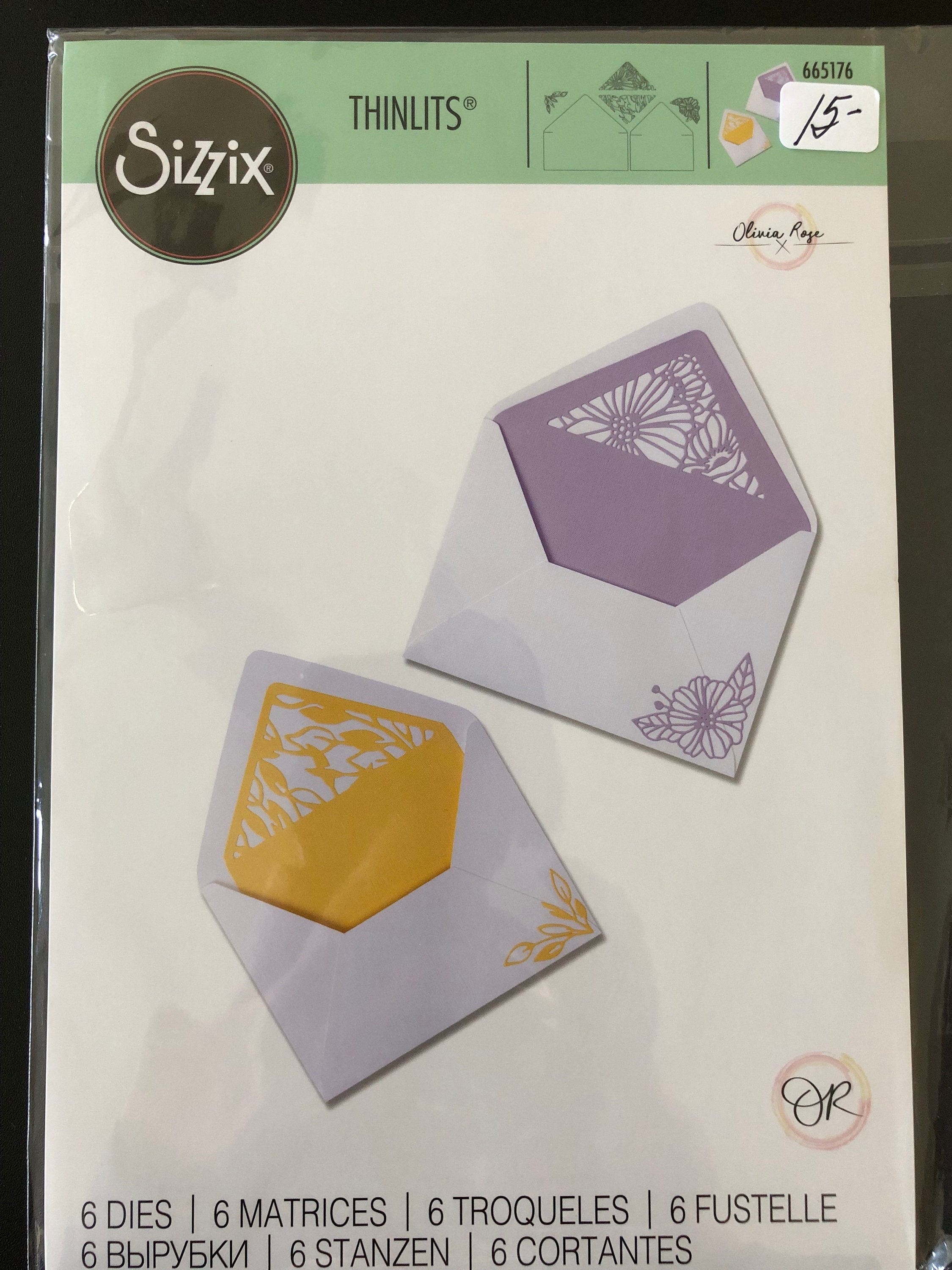 Sizzix Delicate Envelope Liners Thinlits Die Tim Holtz - Etsy