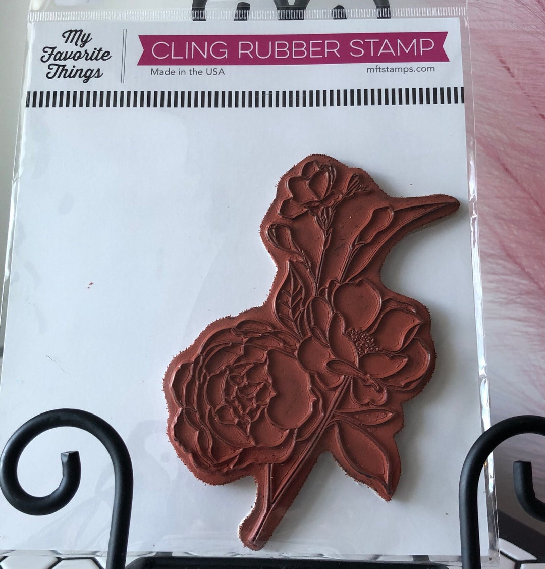 My Favorite Things Lined by Fresh Cut Flowersbackground Cling Stamp - Etsy