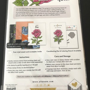 Altenew Fairy Tale Rose Layering Stamp & Die Set - Etsy