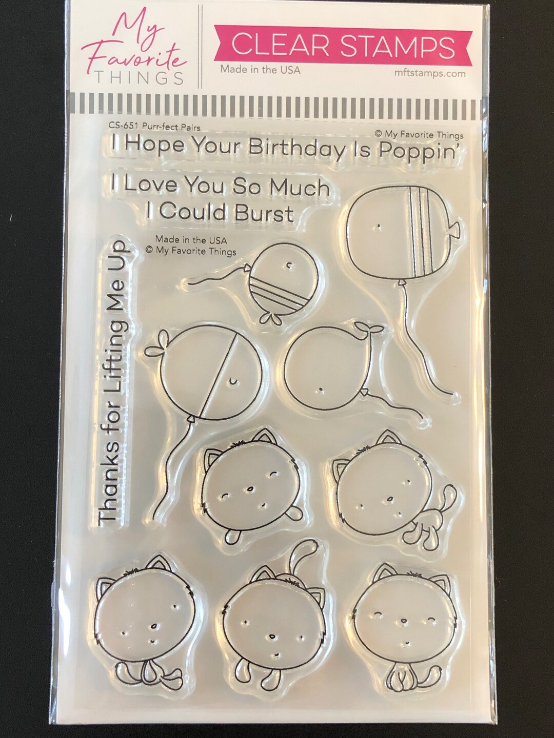 My Favorite Things Stamp Purr-fect Pairs Stamp - Etsy