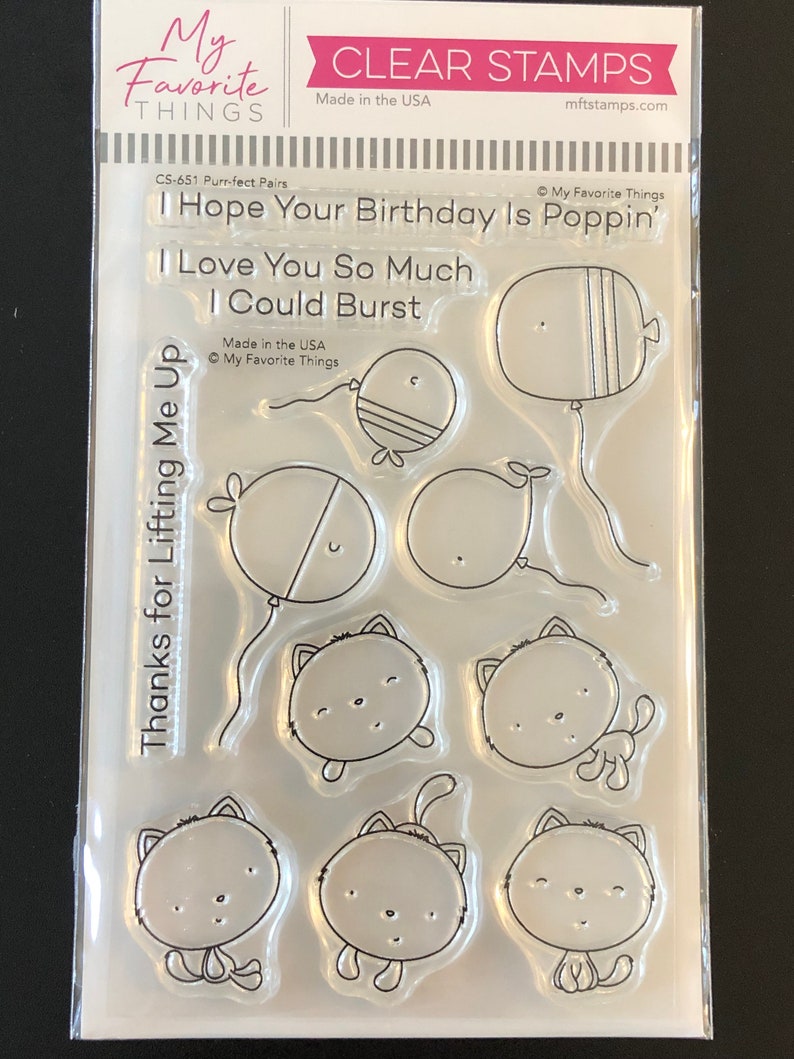 My Favorite Things Stamp Purr-fect Pairs Stamp - Etsy