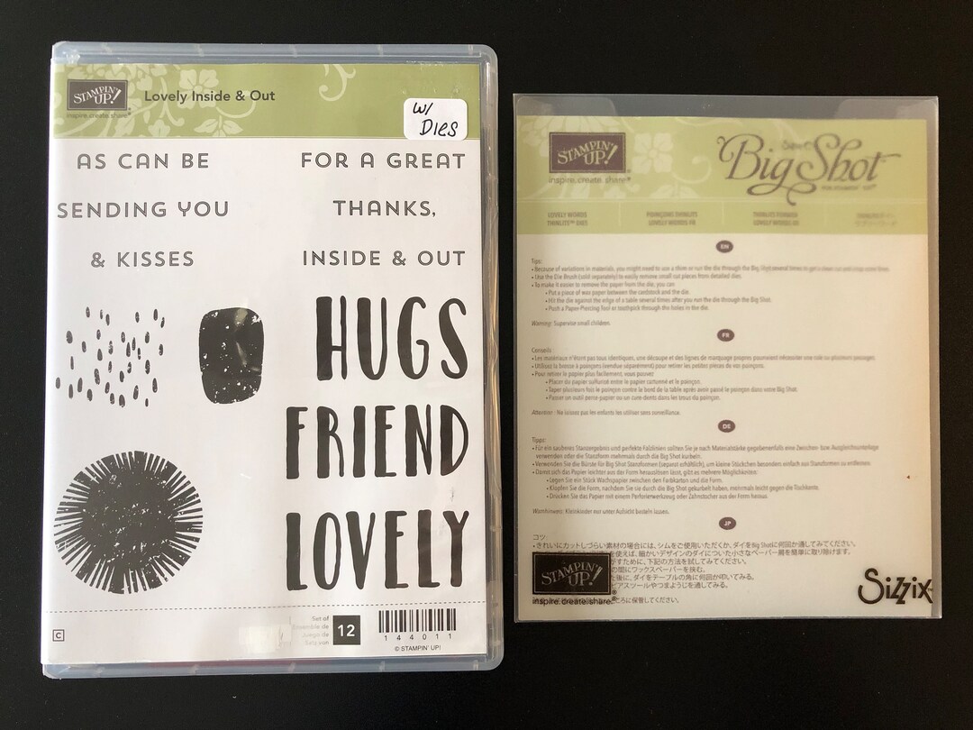Stampin up Lovely Inside & Out Stamp and Die Set - Etsy