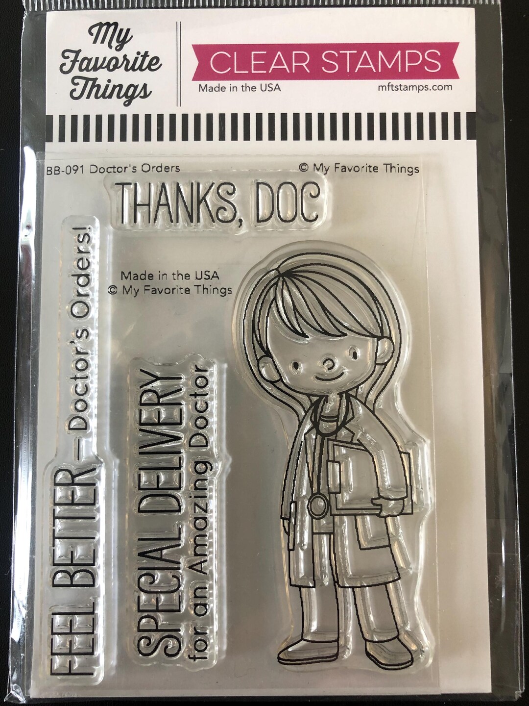 My Favorite Things Stamp and Die Set Pure Innocence Stamp Title Doctor ...