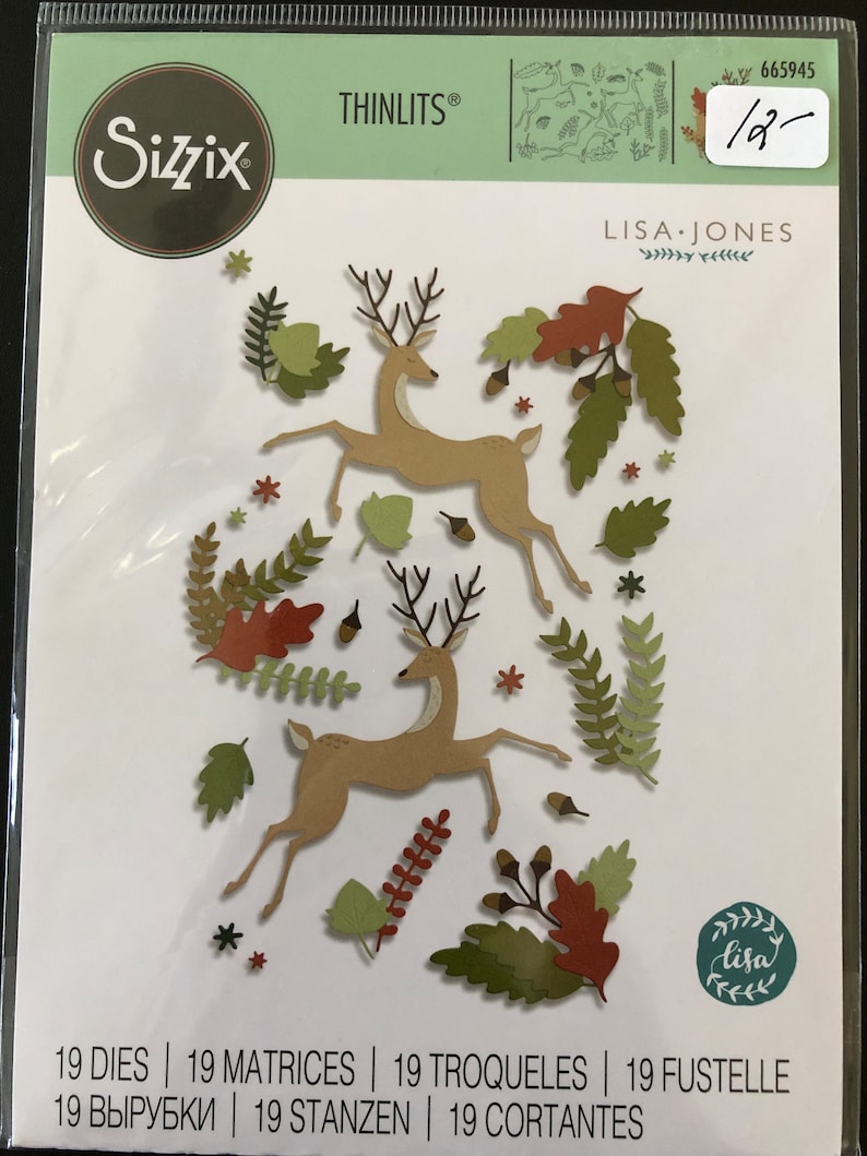 Sizzix Delightful Deer Thinlits Die Tim Holtz - Etsy