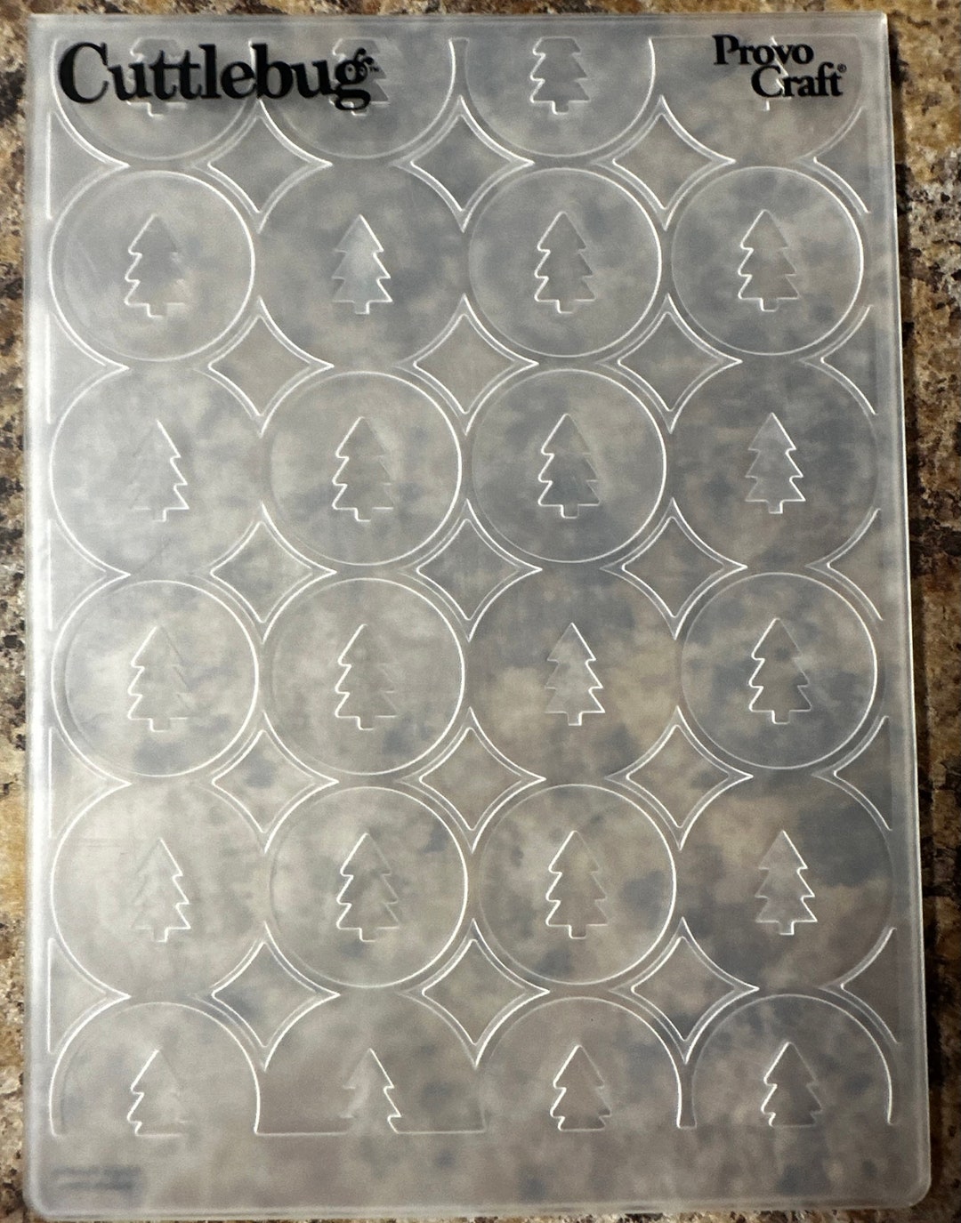 Cuttlebug Provo Craft Christmas Tree and Circle Embossing Folder** - Etsy