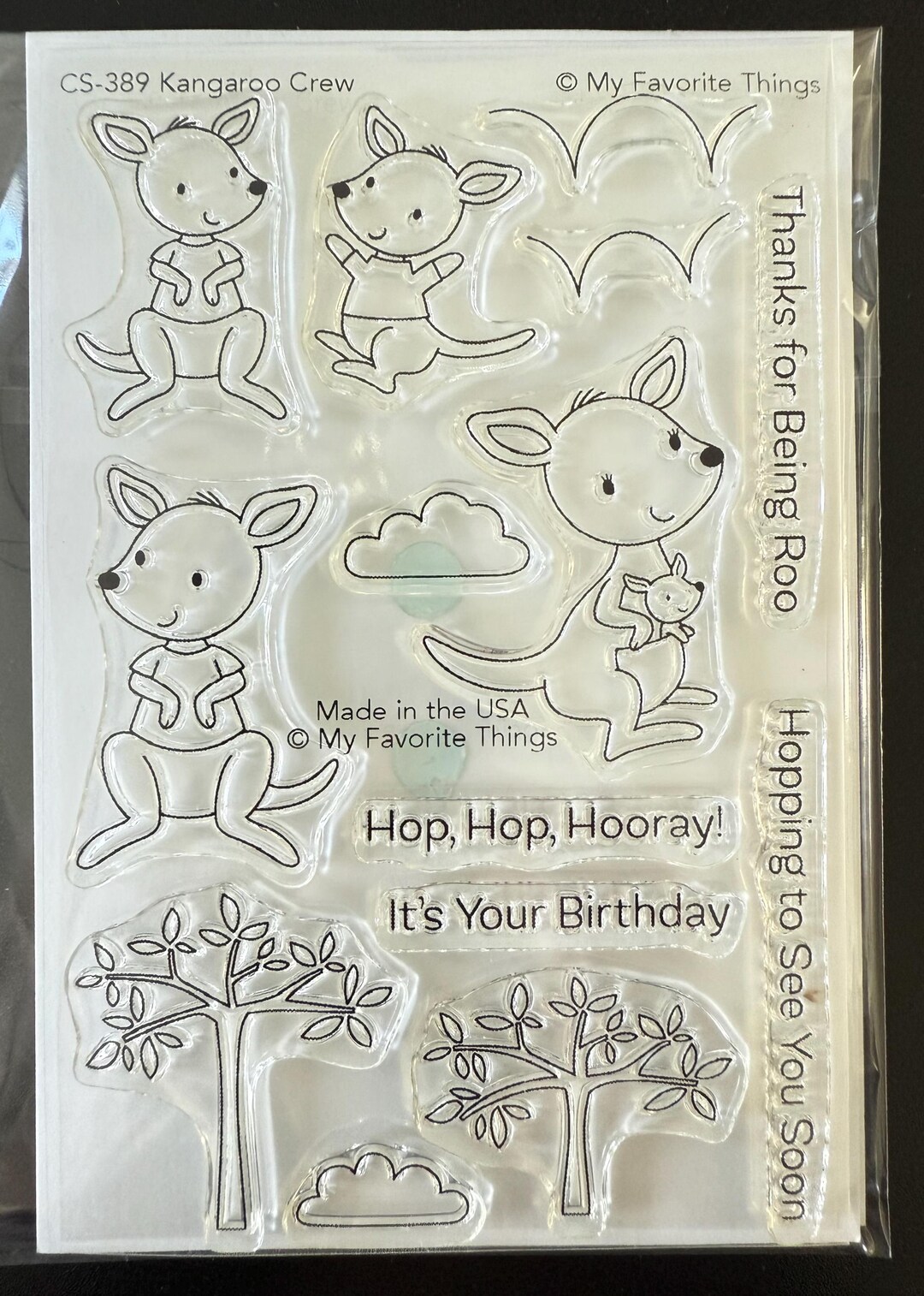 My Favorite Things Kangaroo Crew CS-389 Stamp and Die Set - Etsy
