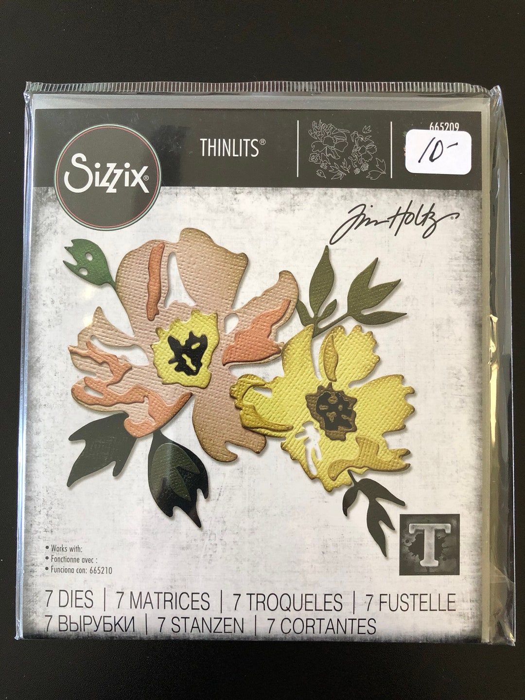 Tim Holtz Sizzix Die Brushstroke Flowers 1 - Etsy