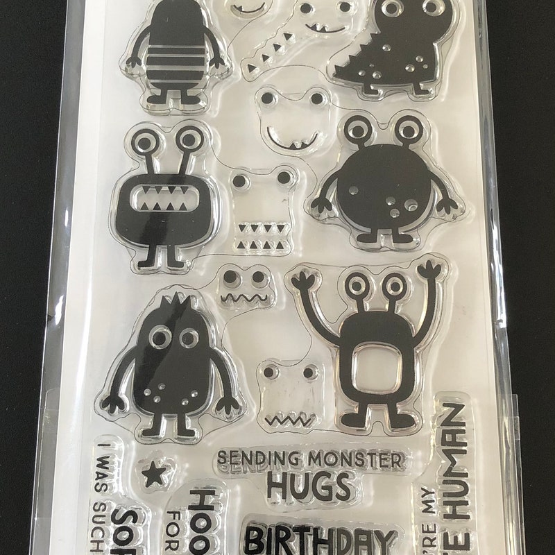 Monster Stamps - Etsy