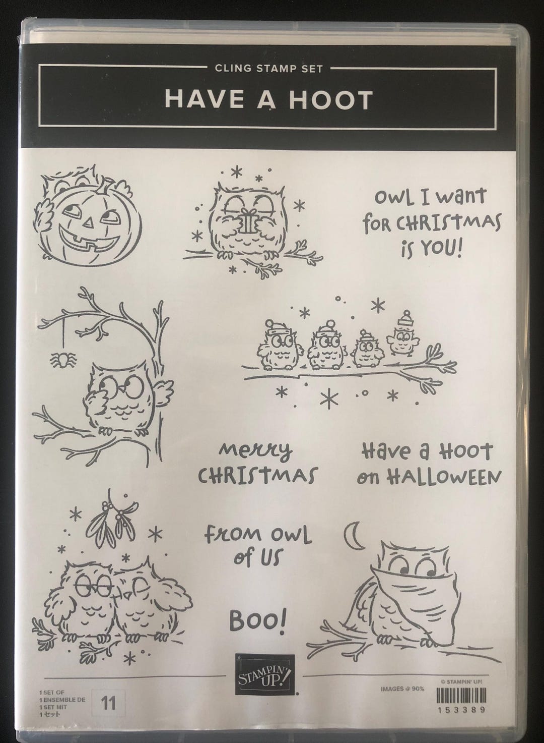 Stampin up Title Have A Hoot Stamp and Die Set - Etsy