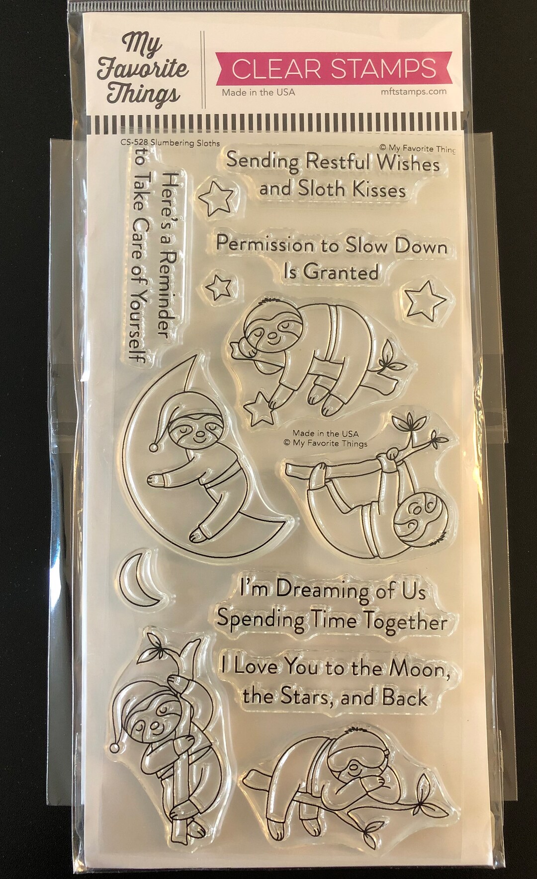 My Favorite Things Slumbering Sloths Stamp and Die CS-528 - Etsy