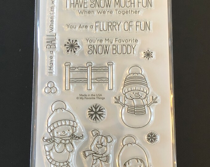 My Favorite Things Stamp Snow Buddies Stamp - Etsy