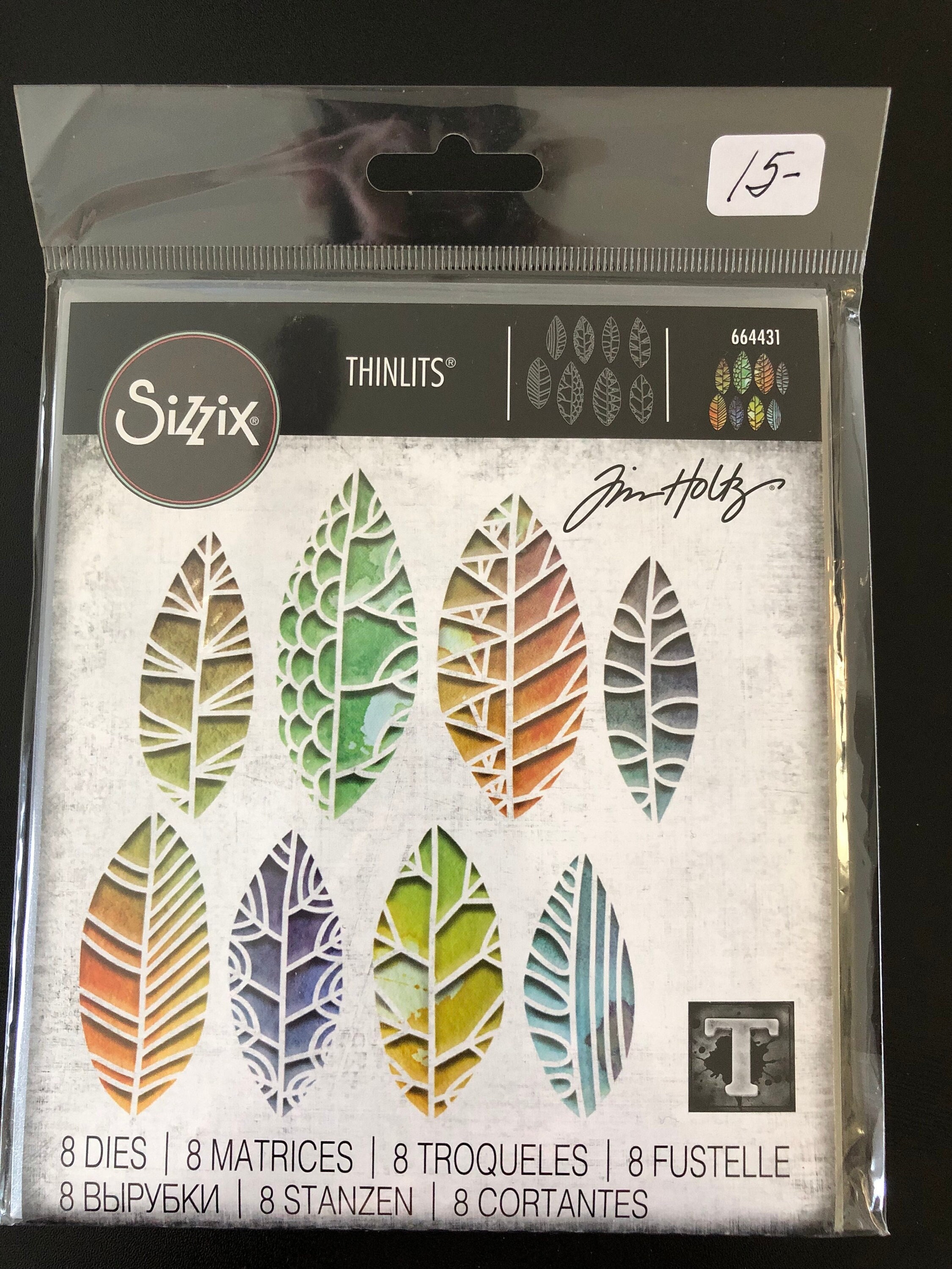 Tim Holtz Sizzix Die Cut Out Leaves - Etsy