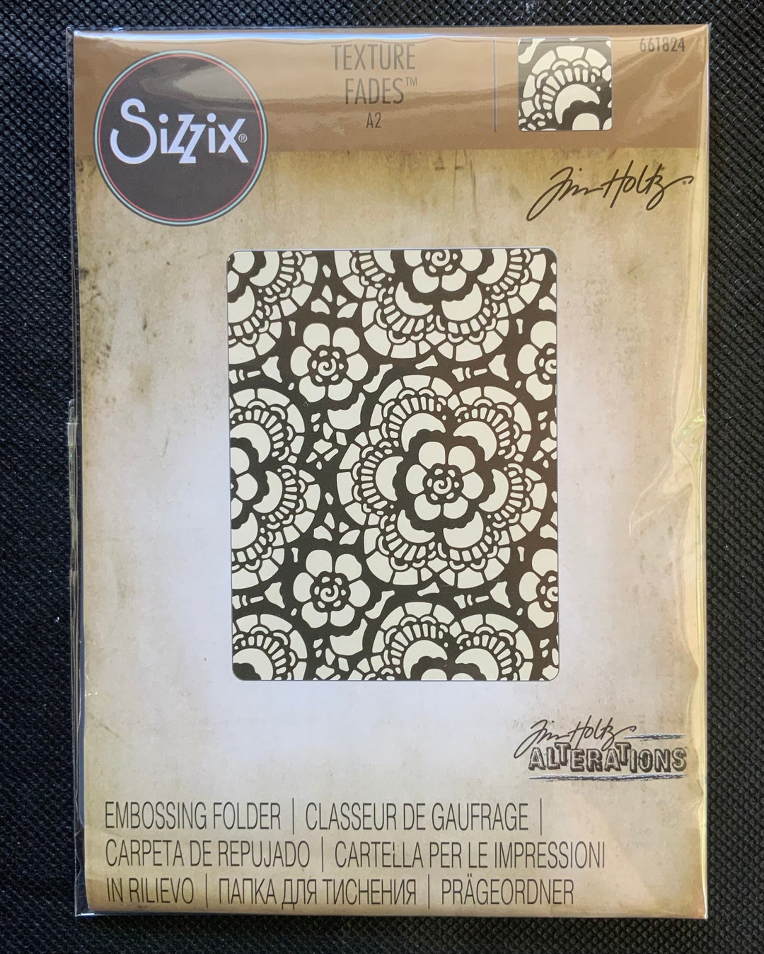 Sizzix Embossing Folder Design Abstract Floral 661824** - Etsy