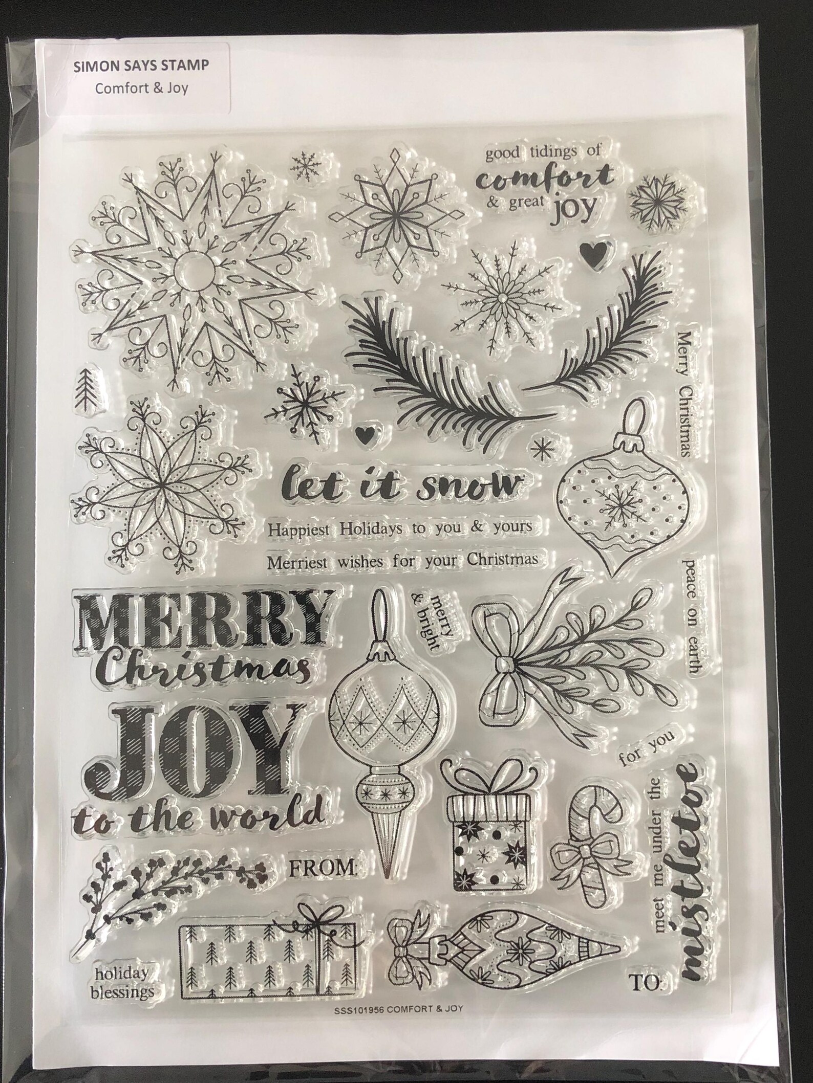 Simon Says Stamp Comfort and Joy Stamp SSS101956 - Etsy