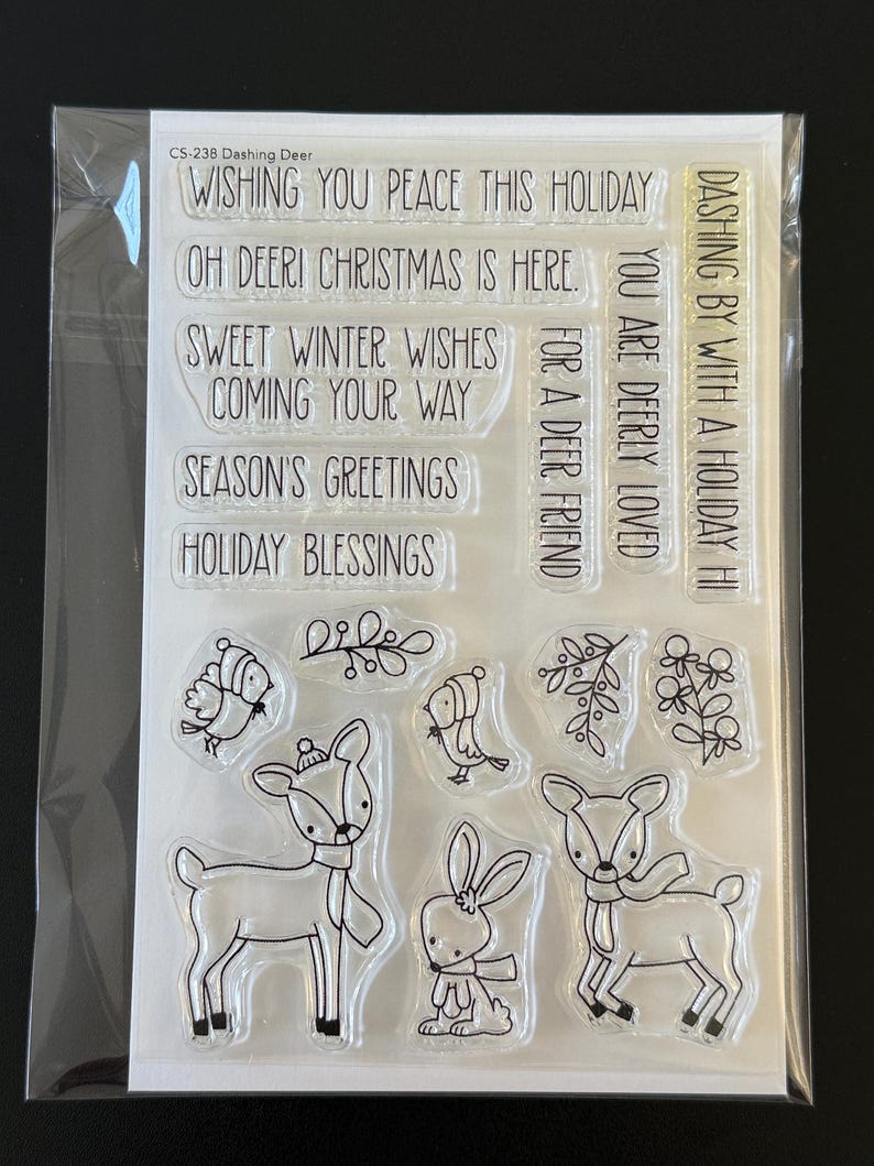 My Favorite Things Dashing Deer Stamp and Die Set - Etsy